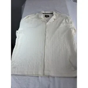 Saints Studio | Shirts | Saints Studio Button Camp Shirt Xl Cream ...